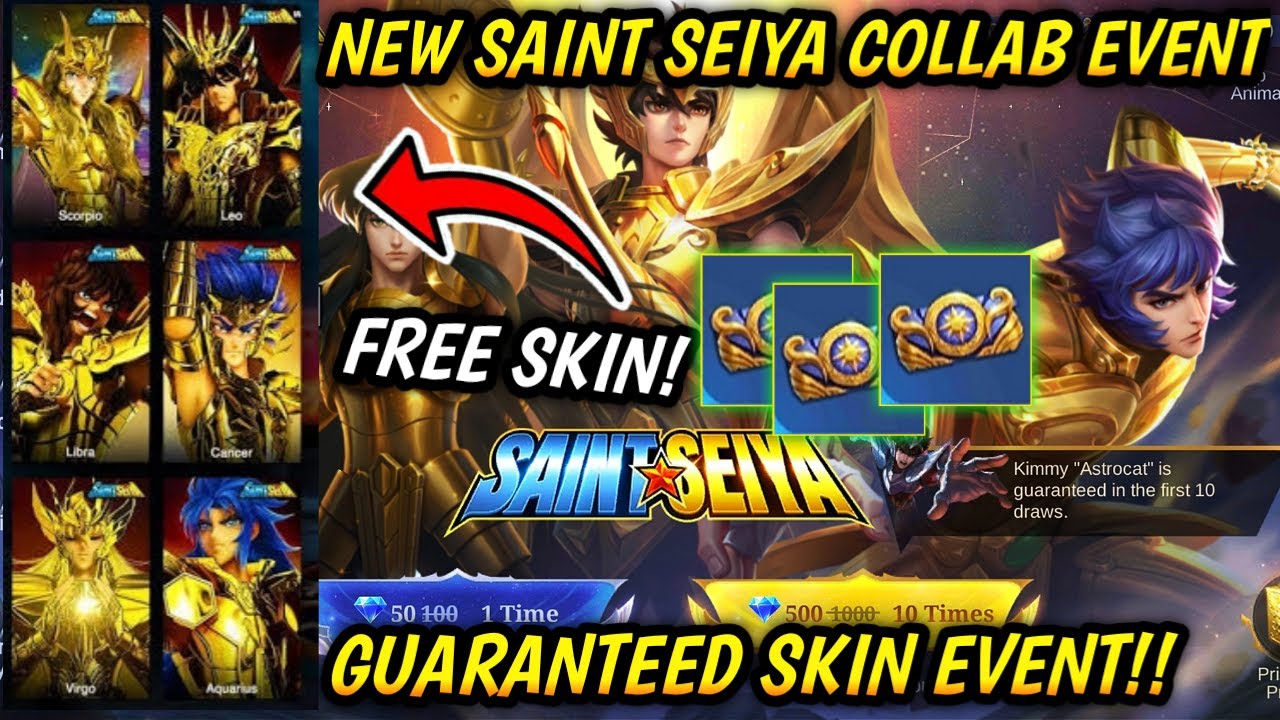 SAINT SEIYA COLLAB EVENT IS HERE! GET EXCLUSIVE AND SAINT SEIYA SKIN ...