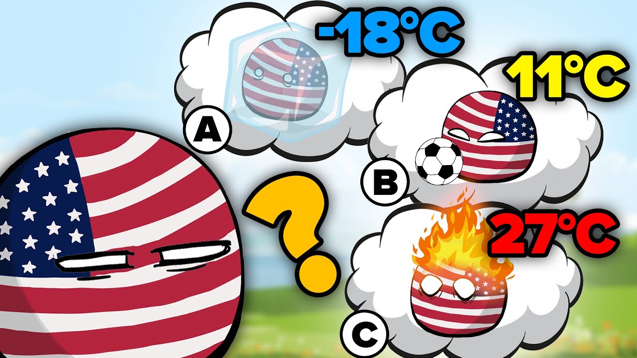 Choose the Right Countryball Temperature | Quiz - YouTube