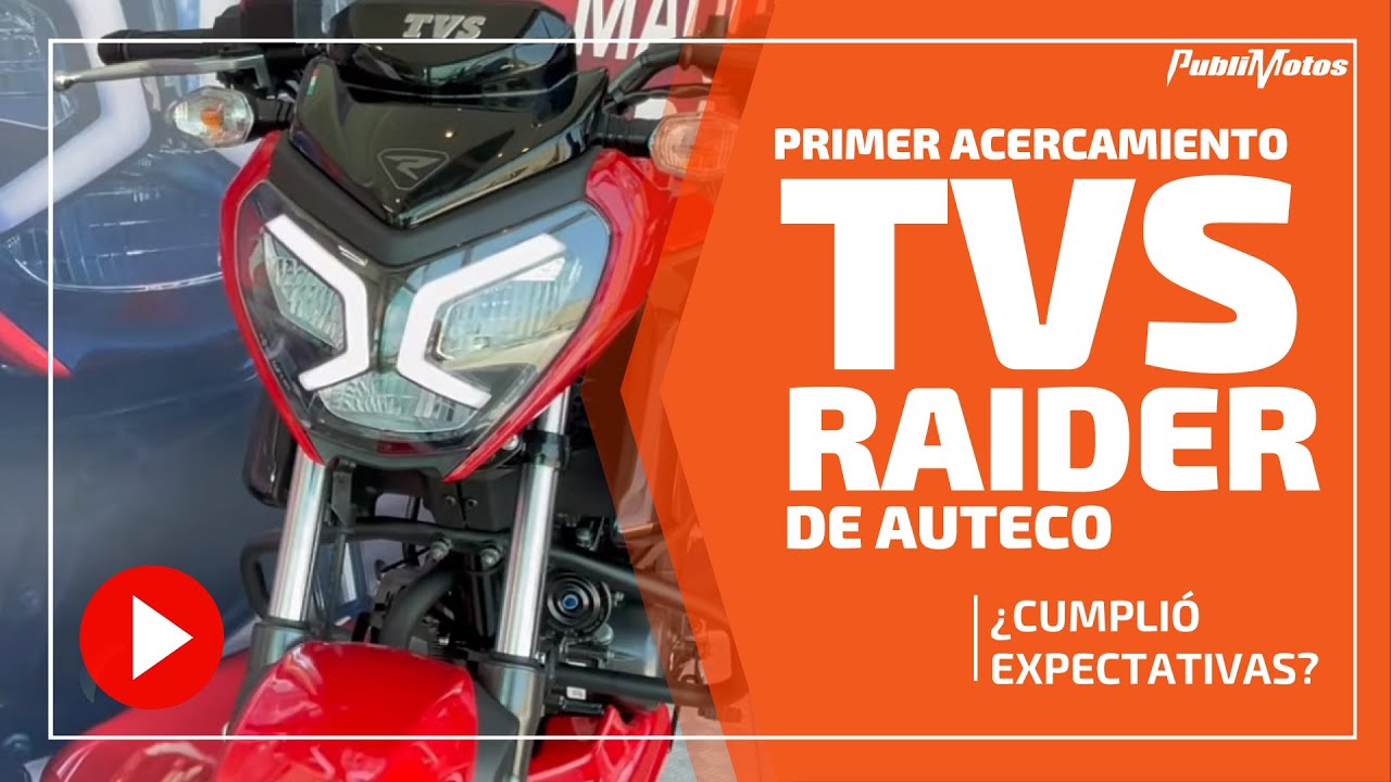 🚨Primer acercamiento de TVS RAIDER Modelo 2023🚨 Mejor equipada - YouTube