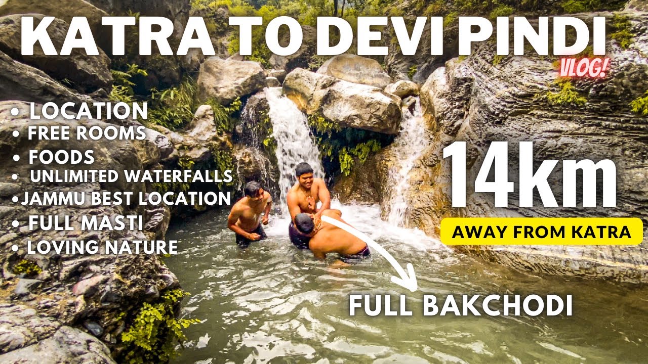 DEVI PINDI (Jammu ) vlog | 14km away from karta and see heaven | Gajab ...