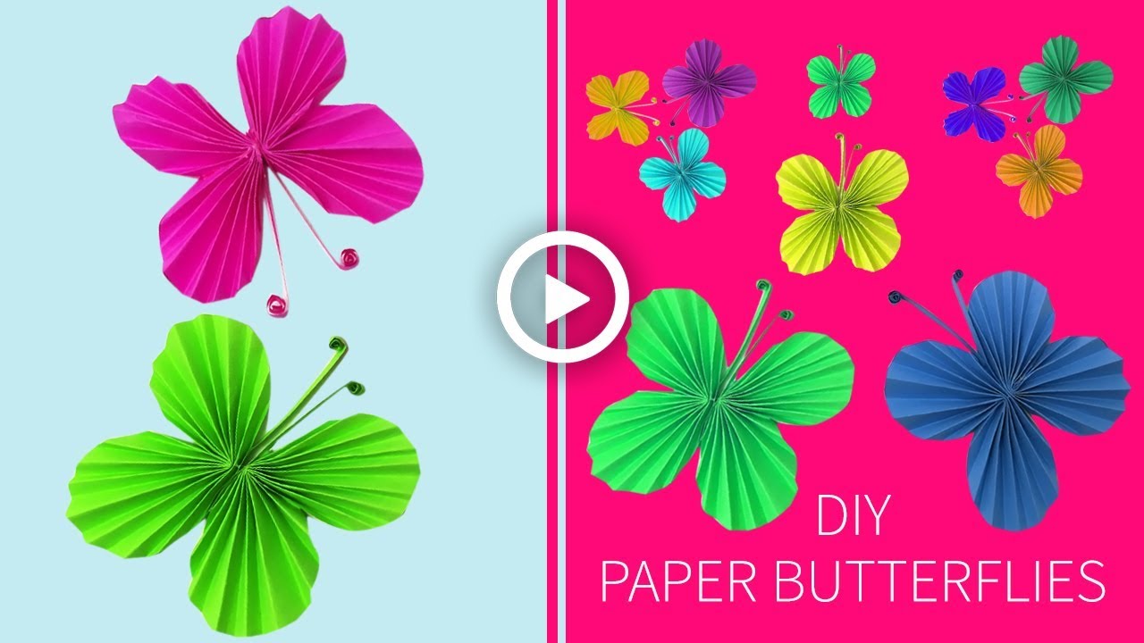 paper crafts| cute Paper Butterflies | origami | paper flowers ...