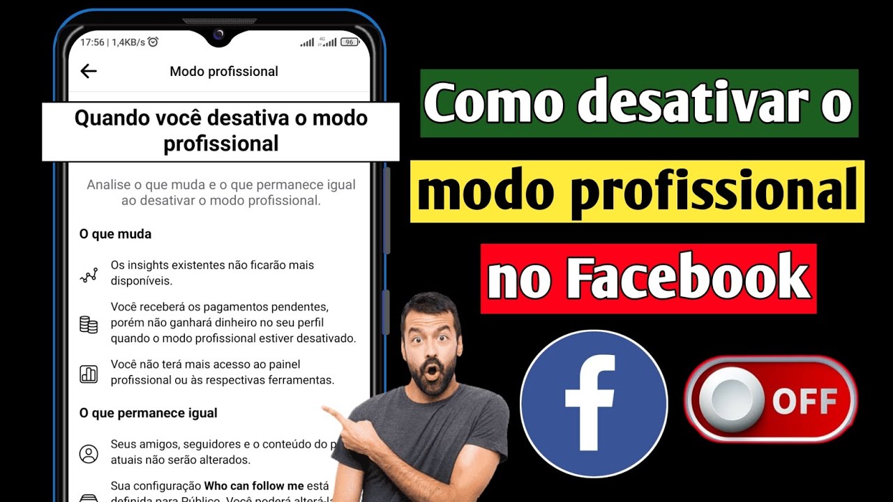 Como desativar o modo profissional no Facebook | Modo Profissional do ...