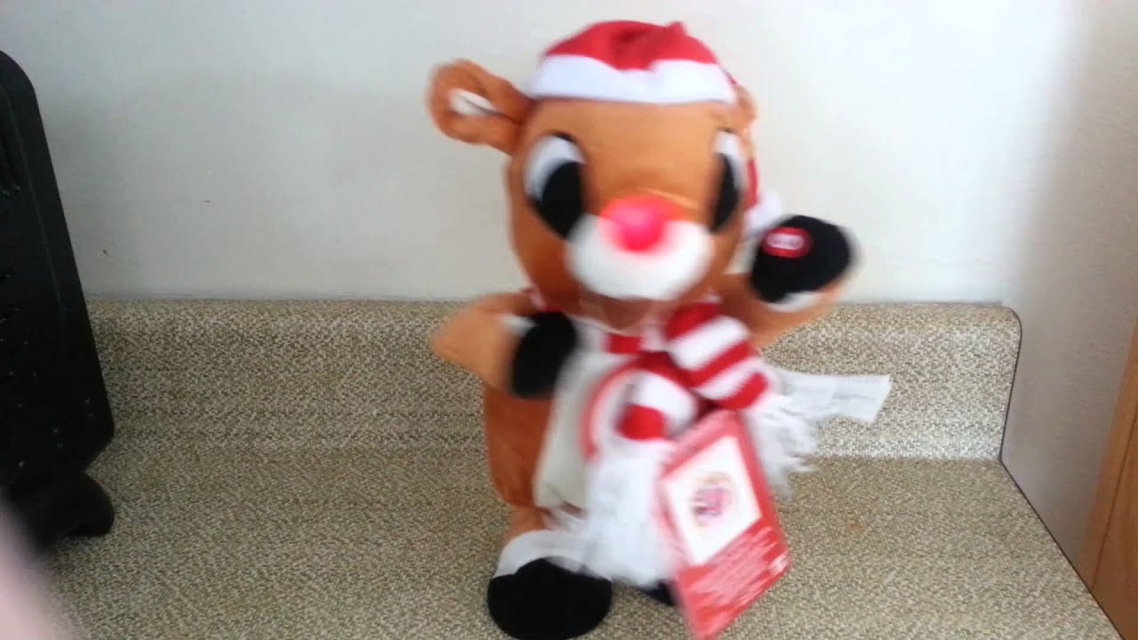 Rudolph the Red-Nose Reindeer Singing, Dancing Animated Plush - YouTube