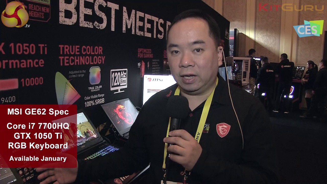MSI Kaby Lake Notebook Refresh with Alex Lin - YouTube