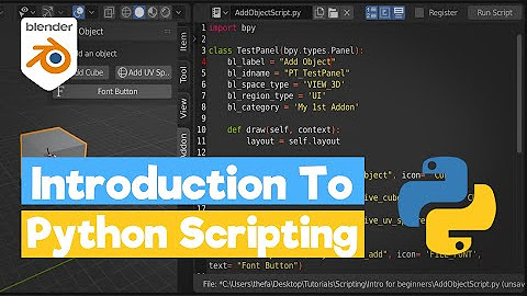 Blender Python - Scripting Series - YouTube