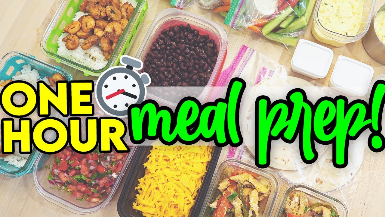 ⏱️I meal prepped a WEEK of lunches in just ONE HOUR! - YouTube