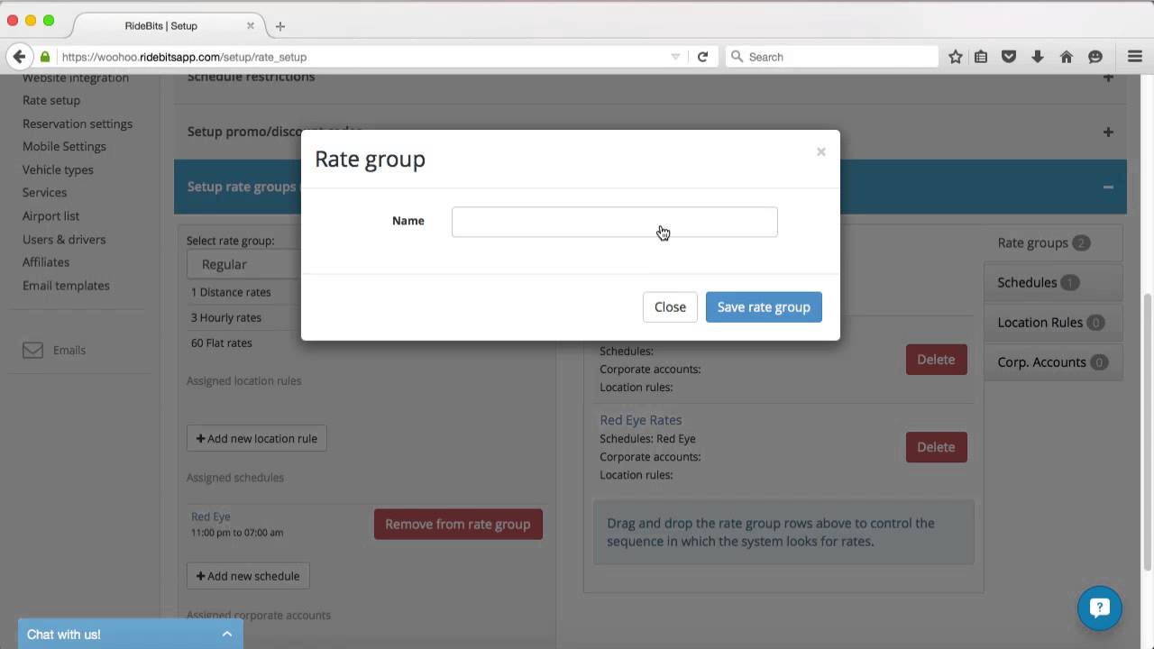 Ridebits.com - Setup Rate Groups (Advanced) - YouTube