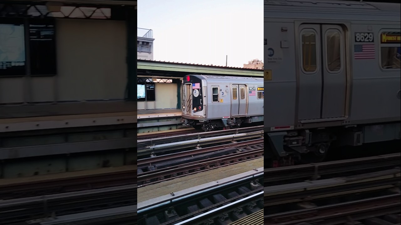 R160 [M] Train arriving at Hewes St #mta #train #r160 #mtrain #shorts ...
