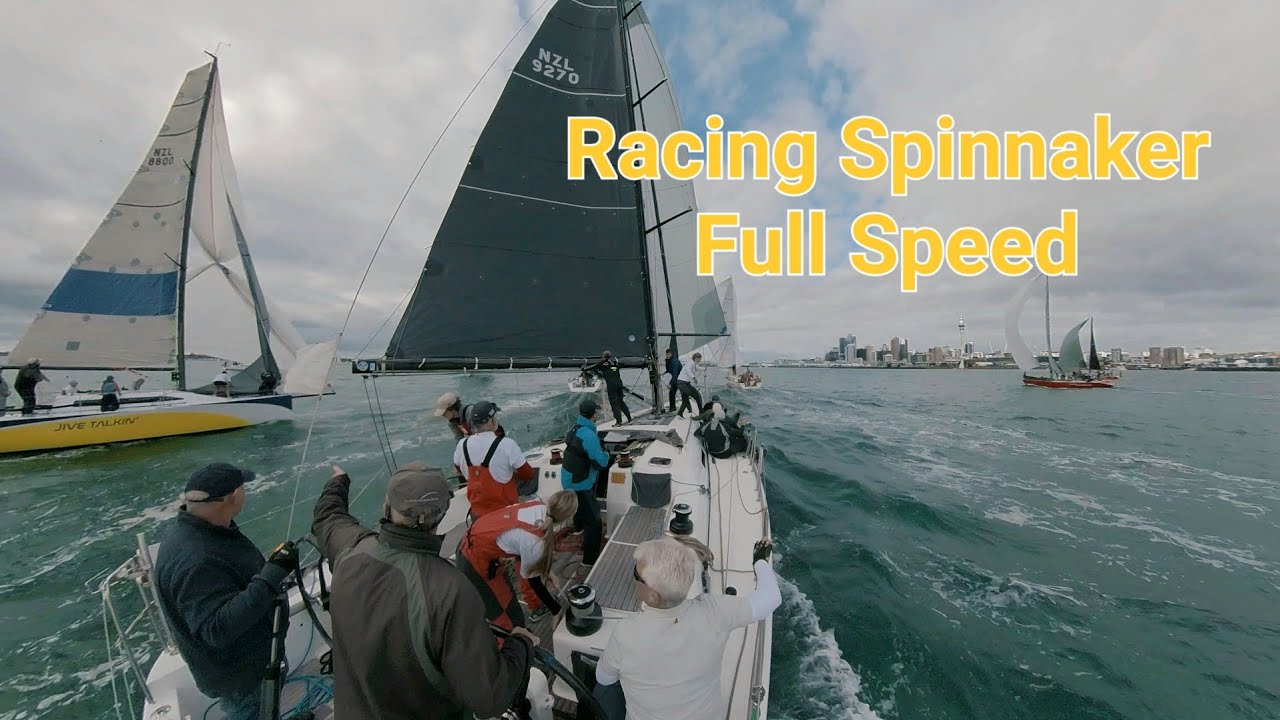 Racing with Spinnaker in the Busy Fleet - YouTube