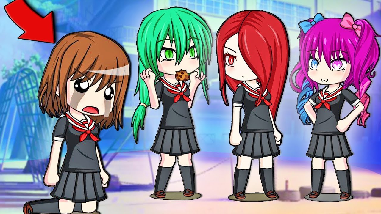 Her Friends Are Beautiful And She's Plain! | The Plain Girl | Gacha ...