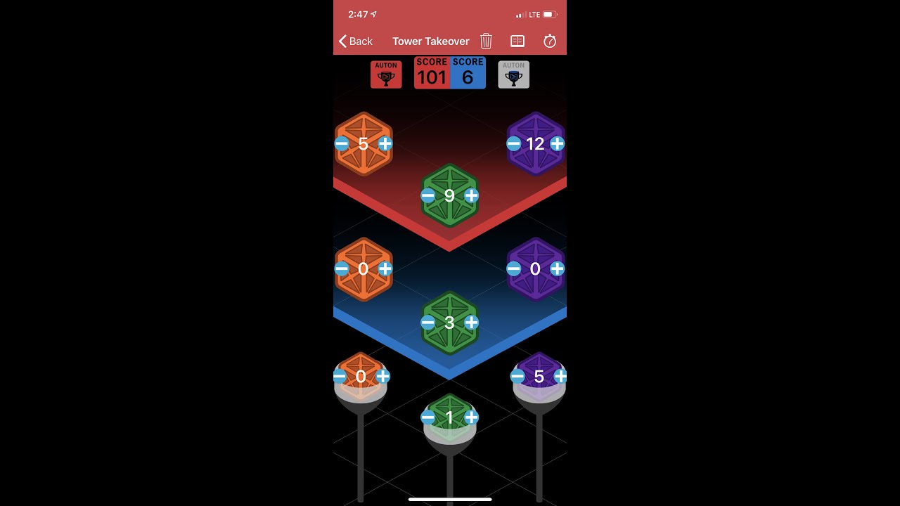 Vex Tower Takeover Robotics TUSD Round 16 | 6627A/6627C vs 88596B ...