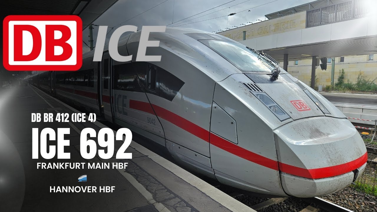 DB ICE 4 🚄 | ICE 692 | Frankfurt (Main) Hbf to Hannover Hbf | Deutsche ...
