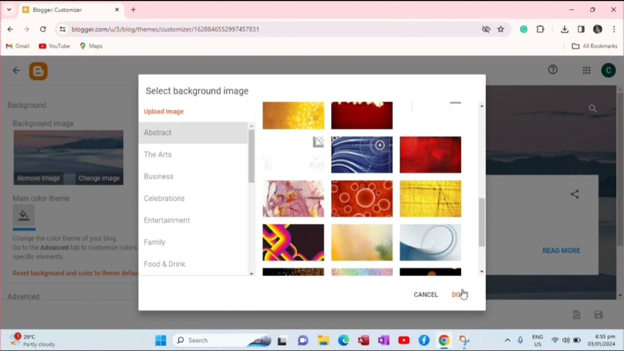 Tutorial on how to create blogger website - YouTube