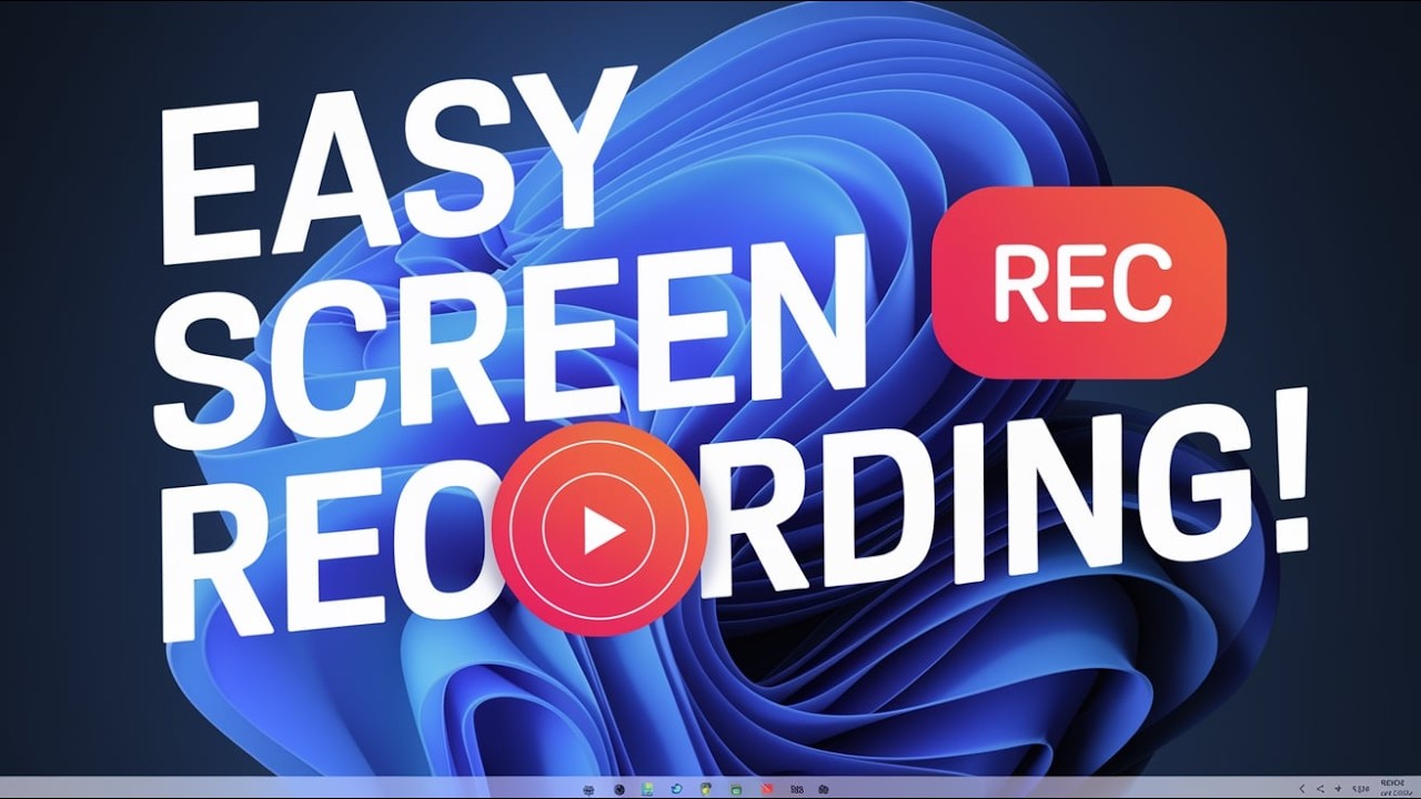 "How to Screen Record on Windows 11 – Easy & Free Methods! - YouTube