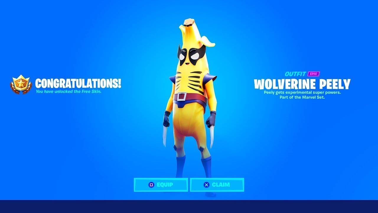 NUEVA SKIN "GRATIS" de *BANANO WOLVERINE* en FORTNITE! GRÁCIAS FORTNITE ...