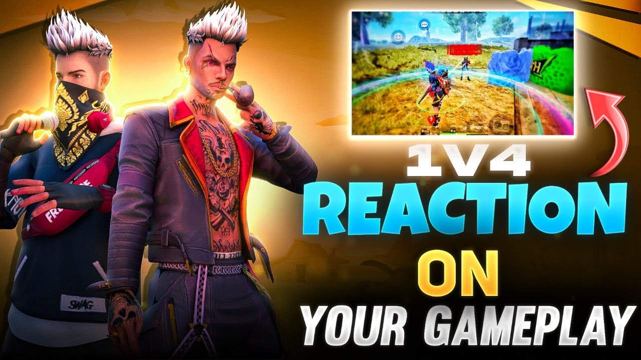 Reaction On Your Gameplay Live 😍 || 1v4 Gameplay Reaction Live || Free ...