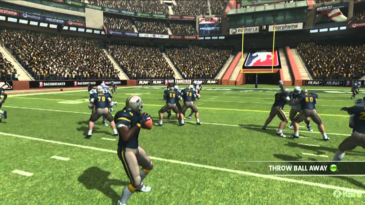 Backbreaker Xbox 360 Gameplay - The Pass Game - YouTube