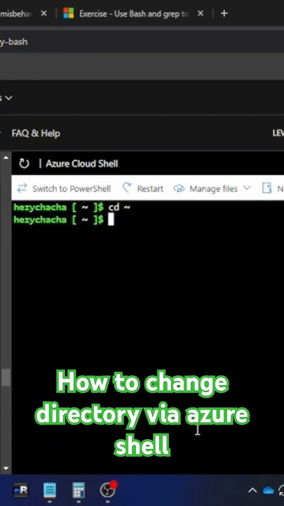 How to change directory via azure shell #azure #tutorial #microsoft #azurecloud - YouTube