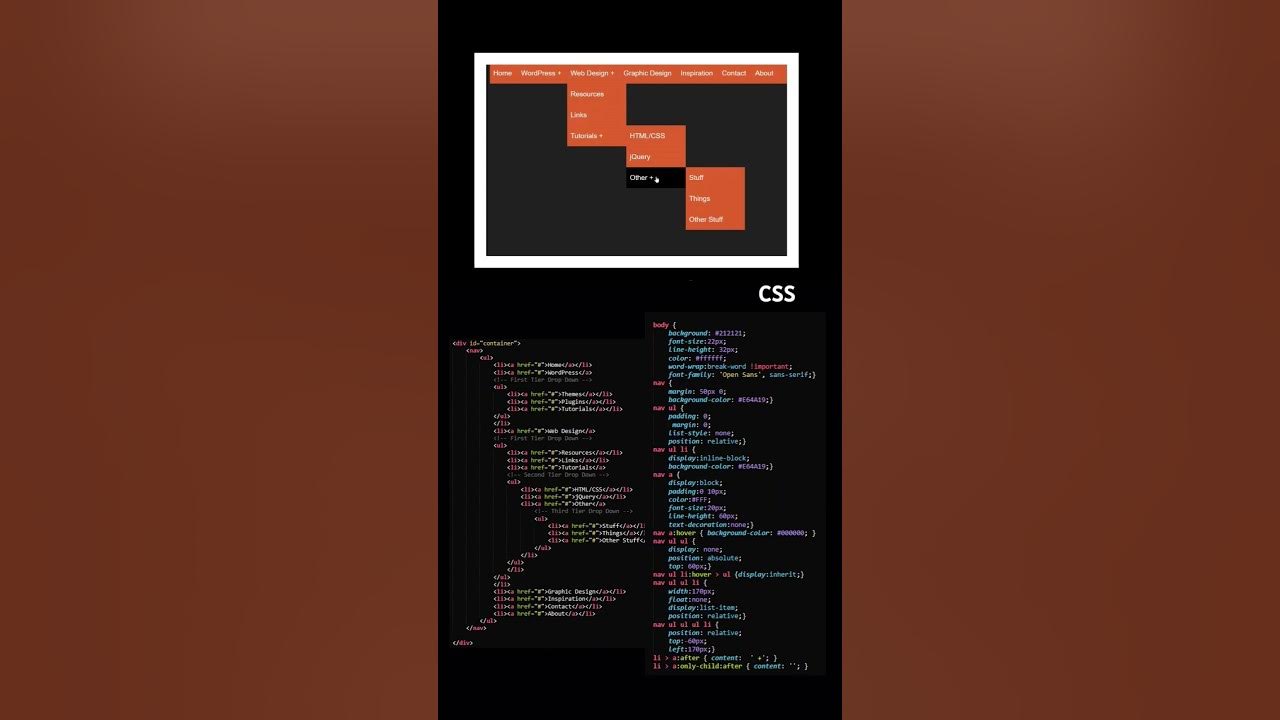 How To Make A Multi Dropdown Using Html Css Only Webdesign Webdevelopment Shorts