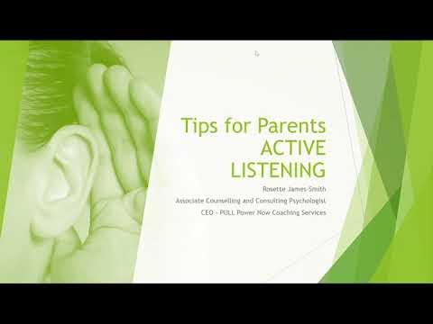 Active Listening: Tips for Parents - YouTube