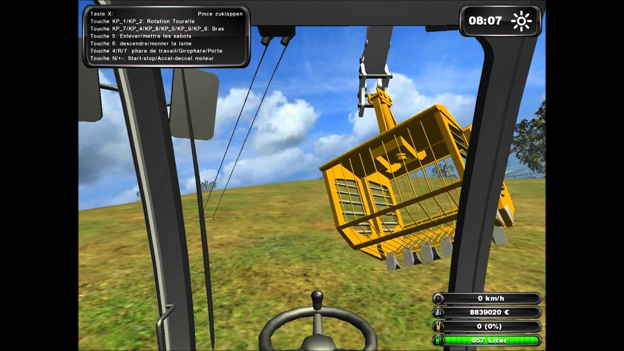 Landwirtschafts Simulator 2011 Bagger Test - YouTube