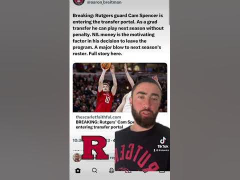 Rutgers Cam Spencer has entered the transfer portal!! WOW!! #rutgers #ru #scarletknights #shorts ...