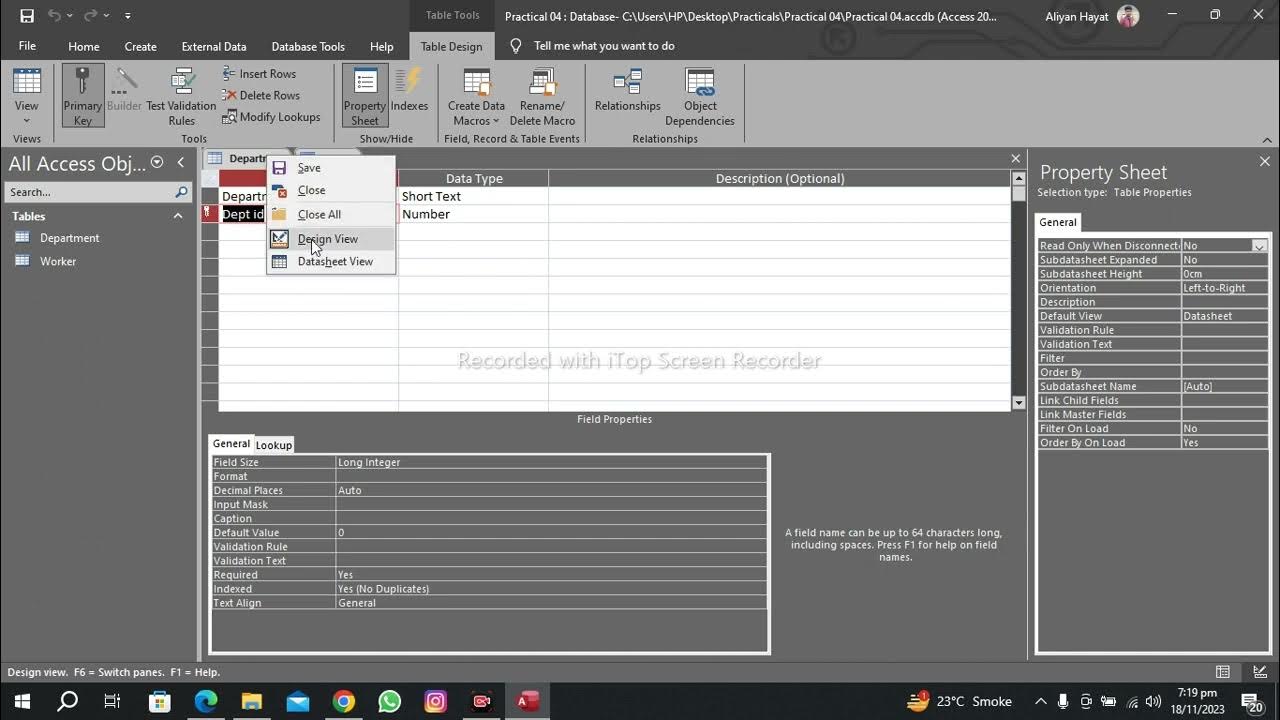 Practical 04 Create relationship among tables using primary and foreign ...