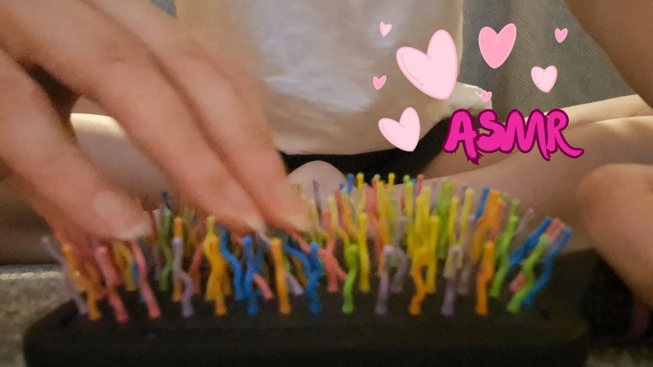 ASMR Hair Brush Scratching and Tapping | No Talking | Lofi - YouTube