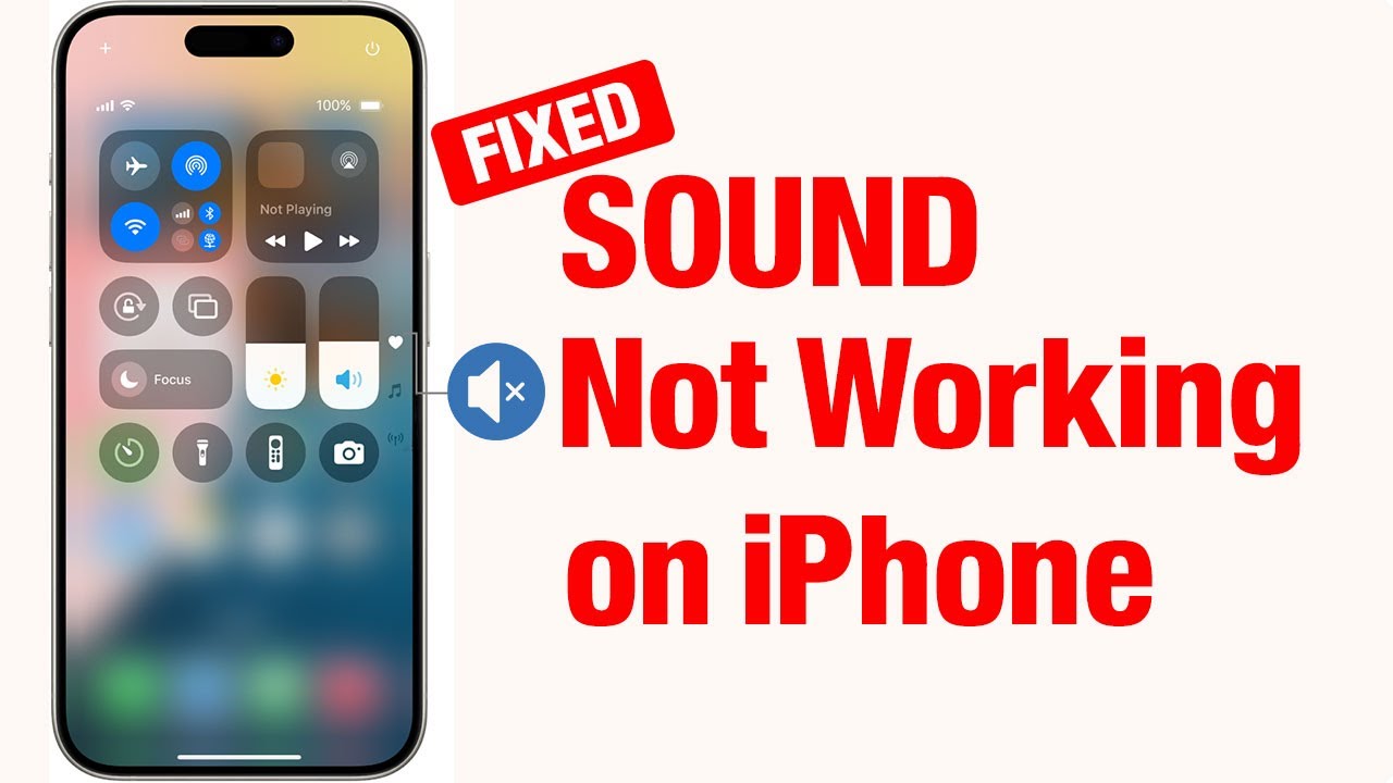 FIXED iPhone Sound Not Working After iOS 18 Update! Apple info - YouTube