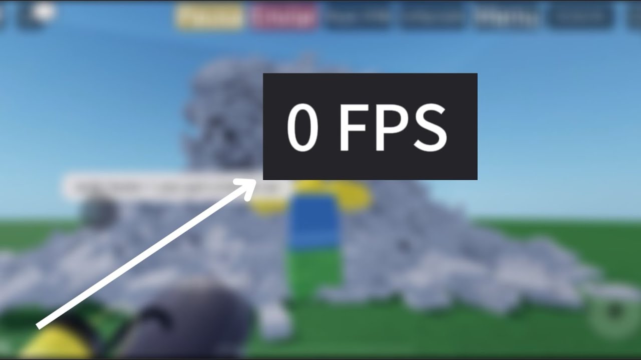 CHEGUEI A 0 DE FPS NO ROBLOX DEU RUIM - YouTube