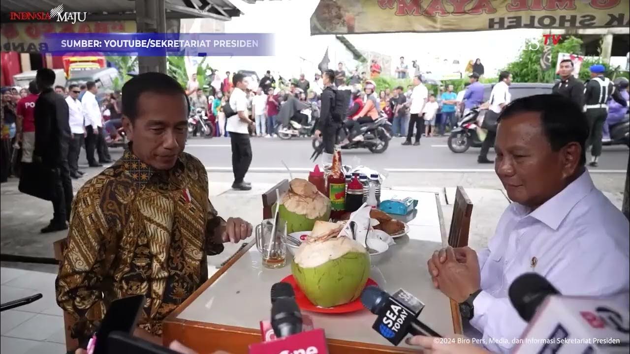 Pujian Prabowo untuk Jokowi Usai Makan Bakso Bareng di Magelang - YouTube