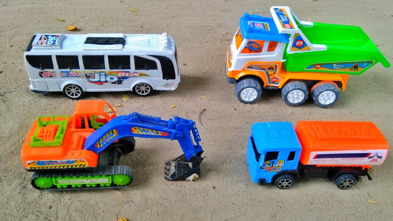 school bus, truck, oil tanker truck, jcb excavator | jcb video | jcb ...