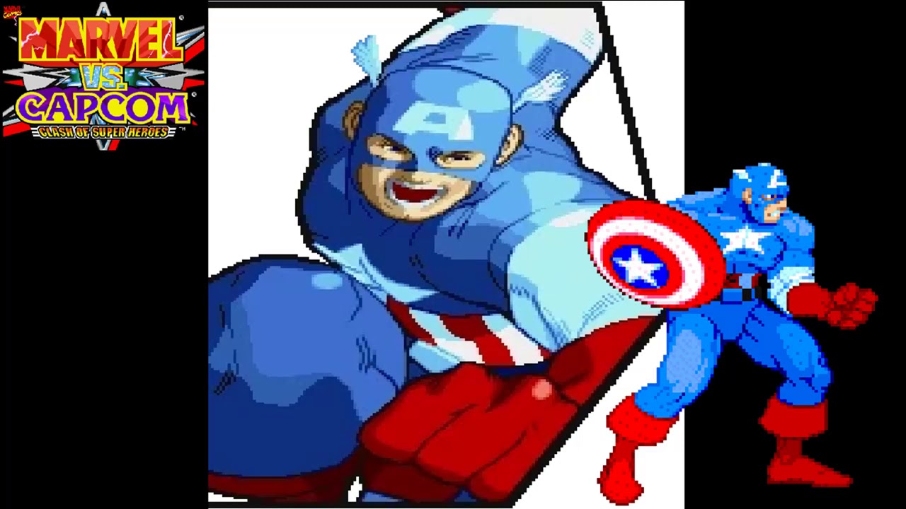 Marvel vs. Capcom Clash of Super Heroes Captain America Voice Clips ...