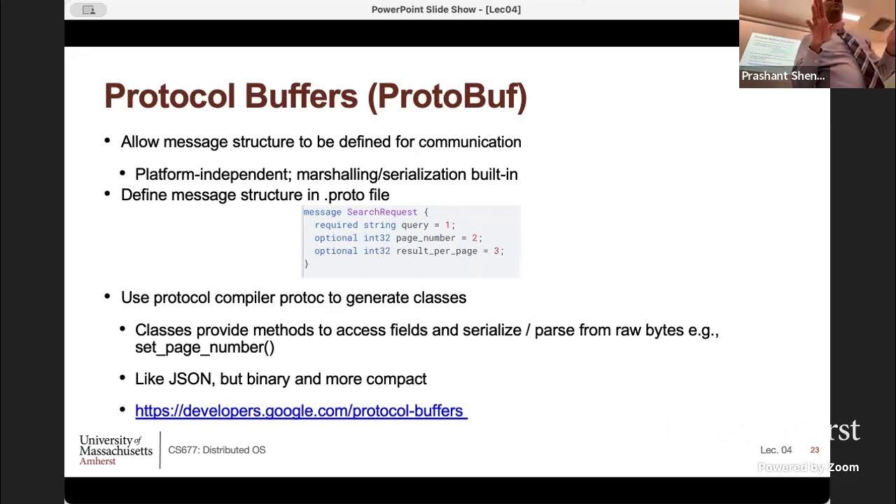 UMass CS677 (Spring'24) - Lecture 04 - Remote Method Invocation - YouTube