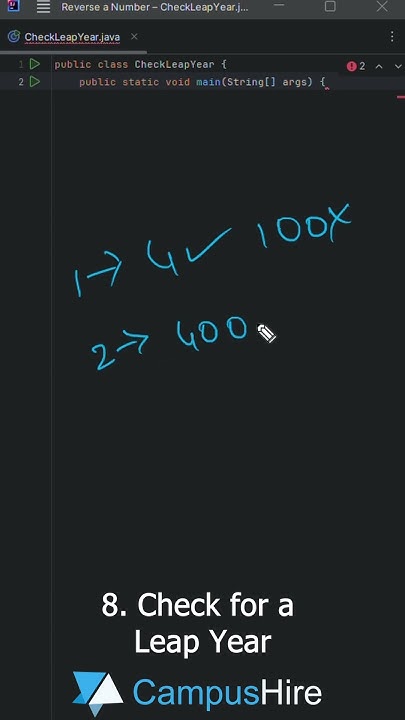 Java 8 - Leap Year check #javafullstackdevelopercourse #javainterviewquestions - YouTube