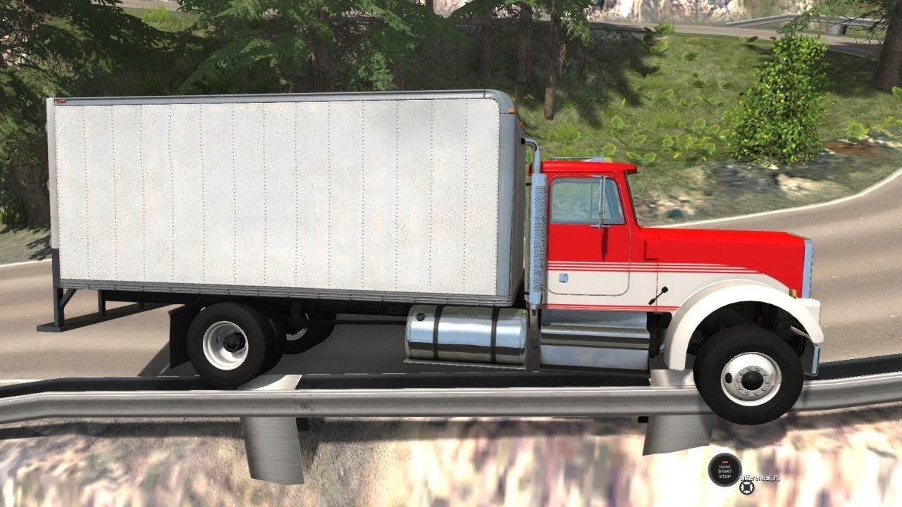BeamNG Drive - Box Truck on The American Road Map - YouTube