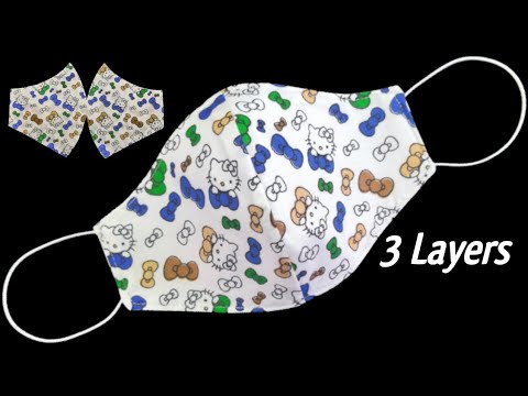 Perfect Fit 3 layer Face Mask | Very Easy Trending Pattern Mask ...