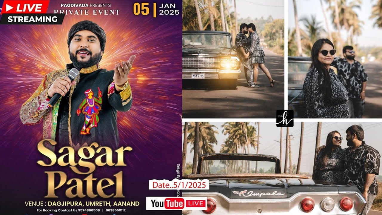Himanshu Weds Vibhuti. Garba night Sagar Patel (Dagjipura) - YouTube