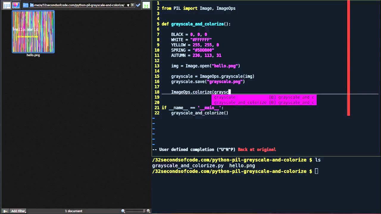 How to grayscale or colorize an image in Python using PIL? - YouTube