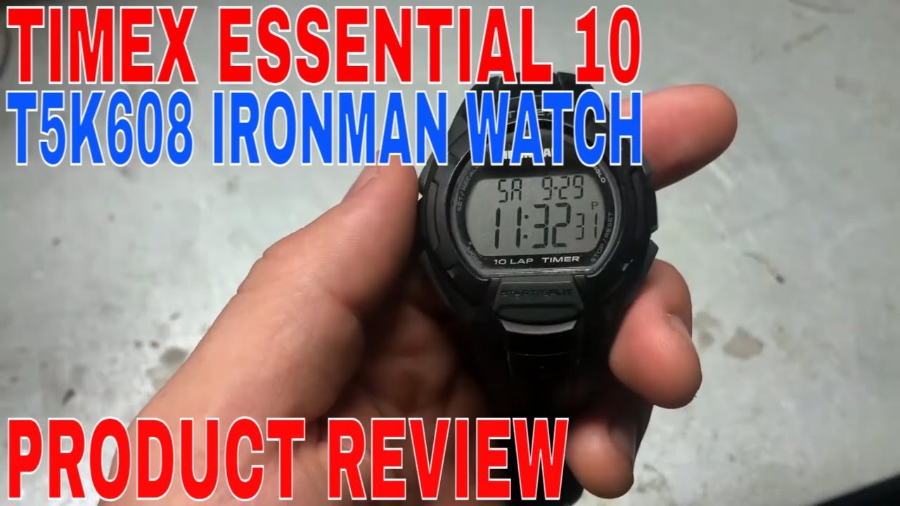 How To Use Timex Essential 10 T5K608 Ironman Watch Review 🔴 - YouTube