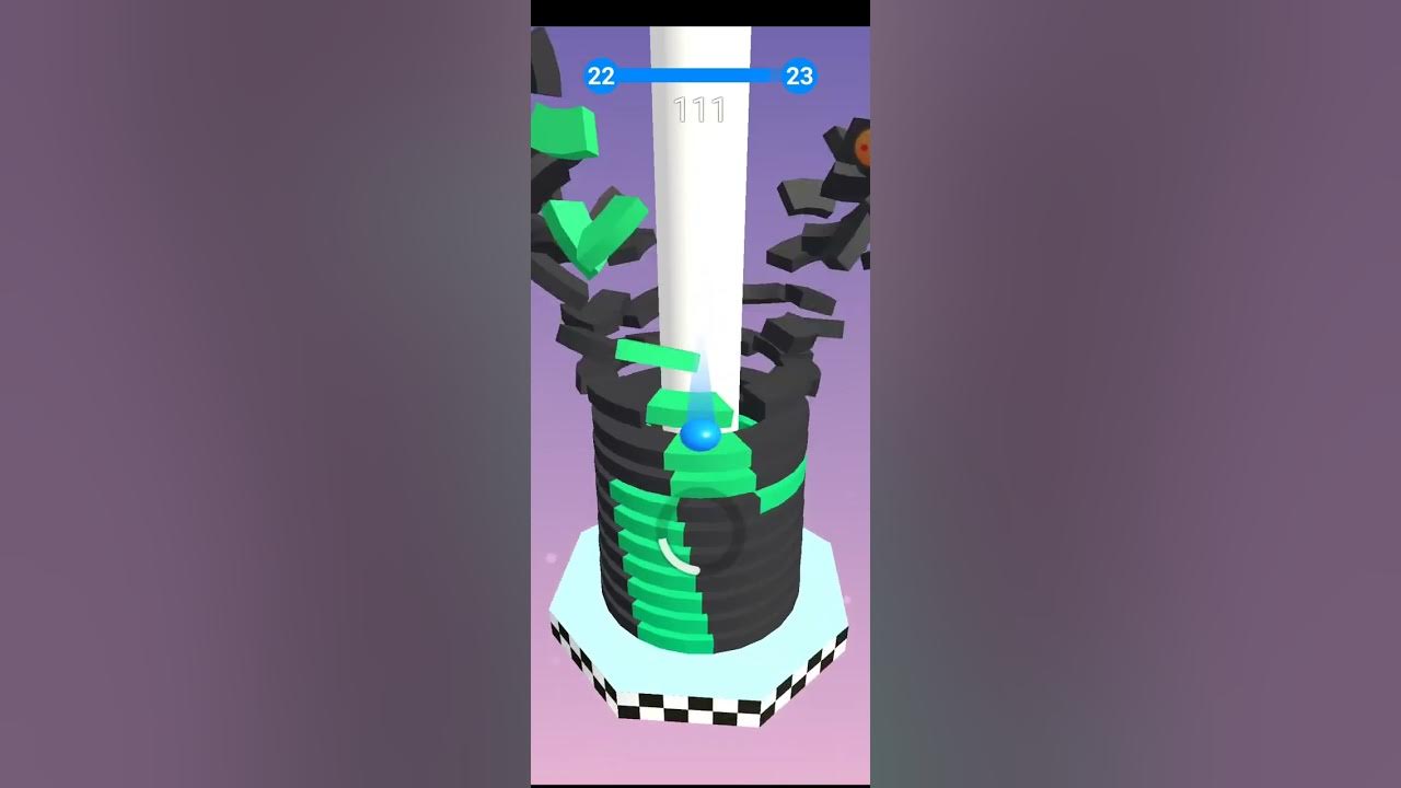 Mencoba bermain game stack ball 3d - YouTube