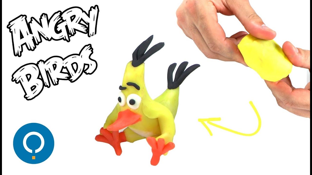 Plastilina play doh : Chuck di Angry Birds - YouTube