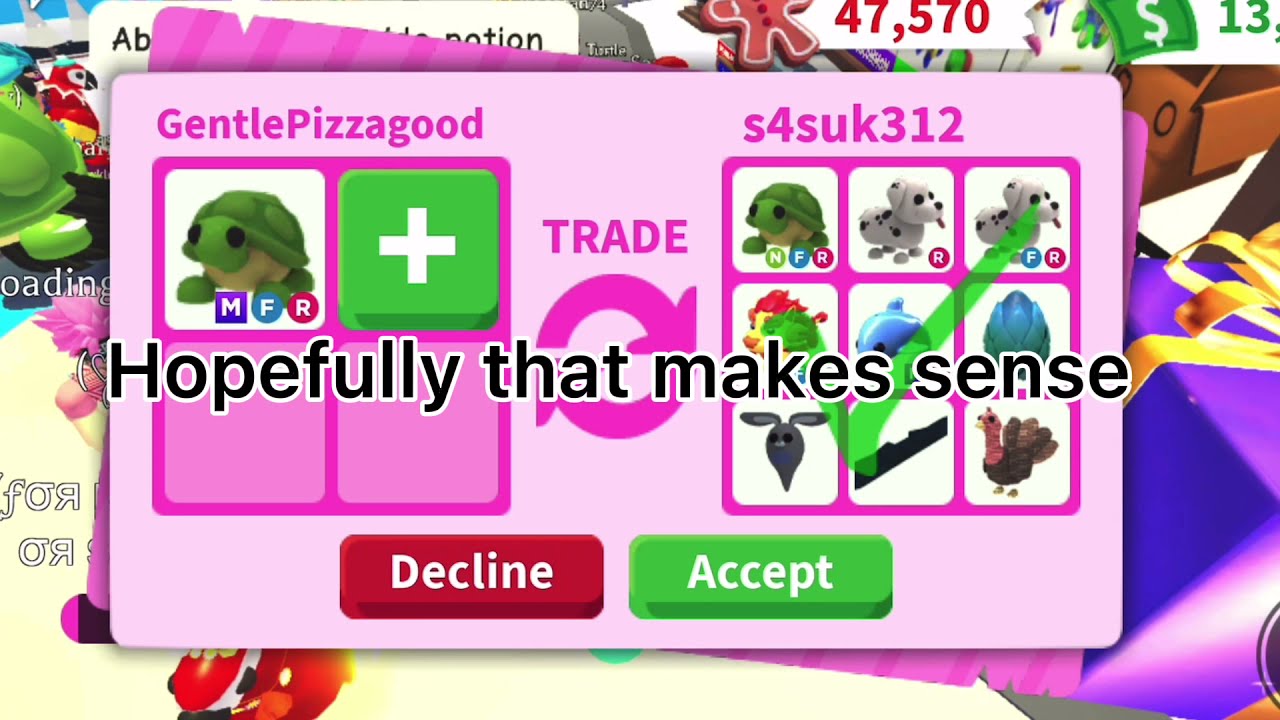 Seeing offers for a mega turtle in Roblox adopt me! - YouTube