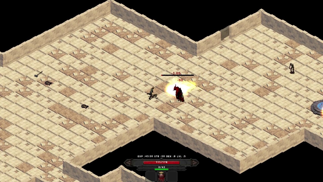IzoProject Gameplay - GameMaker: Studio Isometric rogue-like ARPG - YouTube