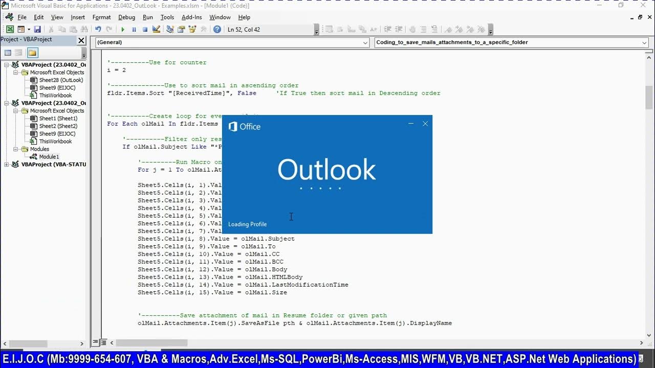 35_23.0402_EXCEL VBA & MACROS_0022_Outlook Connectivity by VBA_P3, PowerPoint & Ms-Word ...