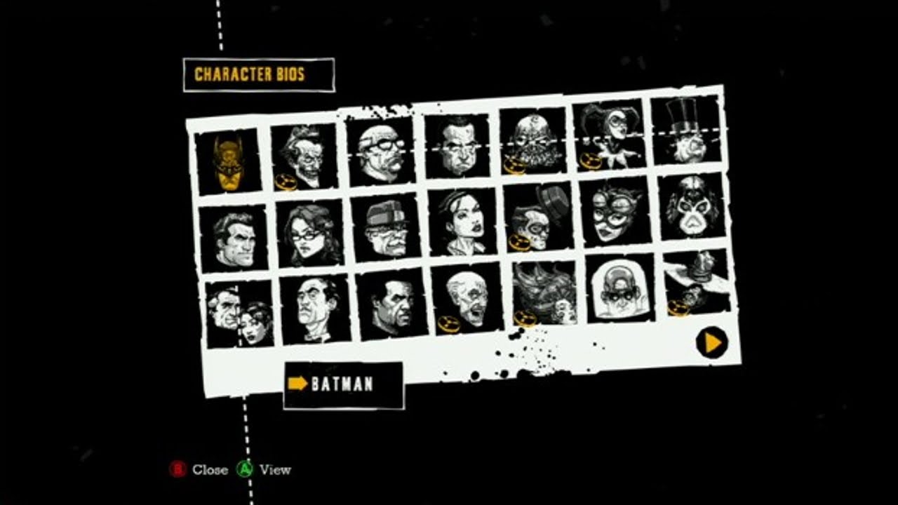 Batman: Arkham Asylum - Character Bios - YouTube
