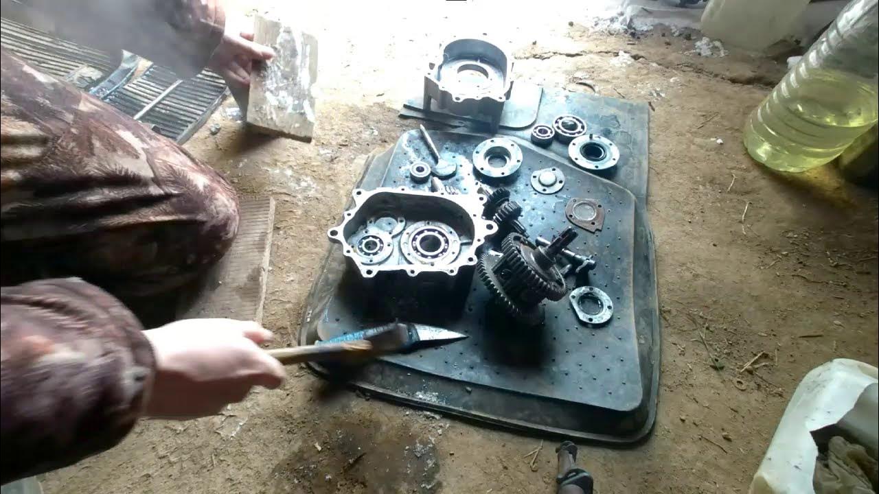 Редуктор мотороллер муравей.Сборка. - YouTube