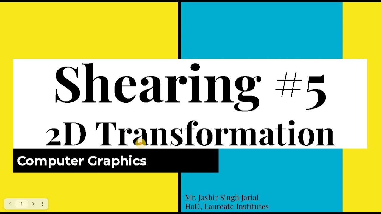Shearing #5 : 2D Transformation Computer Graphics - YouTube