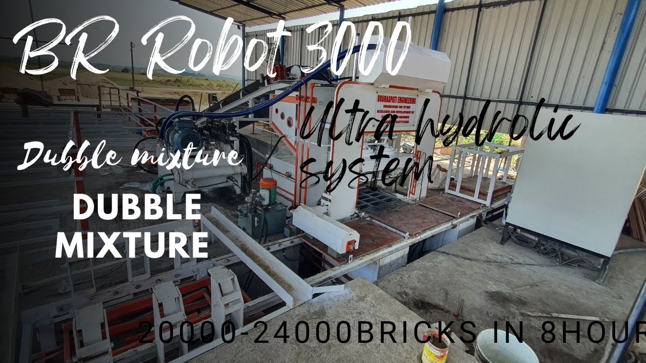 Fully automatic flyash bricks machine | Auto stacking system | #brick # ...