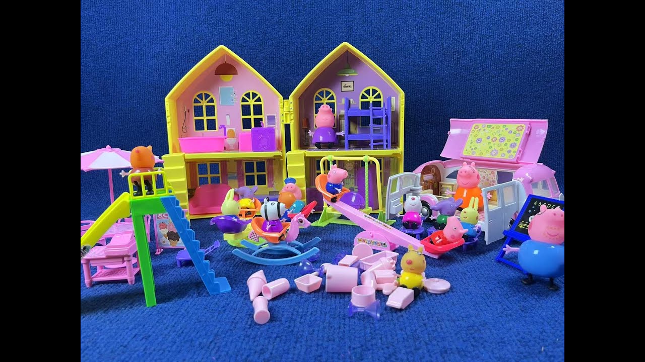 9 Minute Unboxing Review of Peppa Pig Toy Sets Sleep Aid & Stress ...